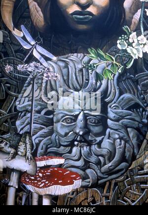 Keltische Malerei von Gordon Wain (Detail) von heidnischen Romano ...