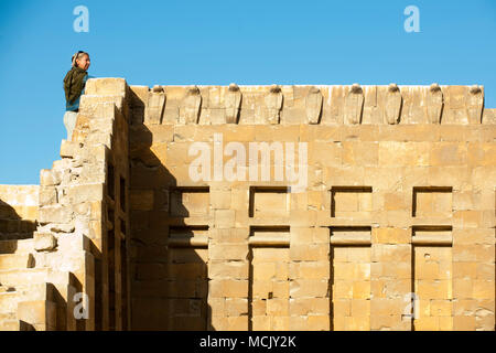 Aegypten, Sakkara und Gizeh, Tempel des S'dgrabes an der Stufenpyramide ...
