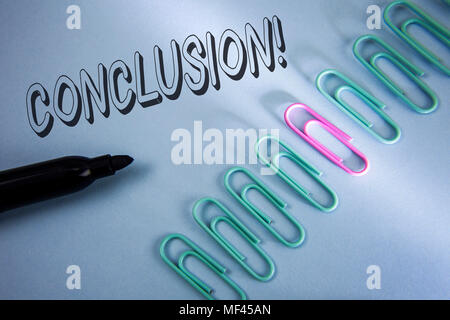 Handschrift text Fazit Motivation nennen. Begriff Sinne endet eine ...