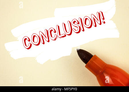 Handschrift Text schreiben Fazit Motivation nennen. Begriff Sinne endet ...