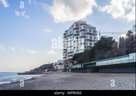 Die Halbinsel Krim, Ukraine Jalta, Hotel, Strand, Badende, Europa ...