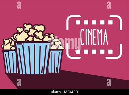 Kino niedliche Cartoons design Stock-Vektorgrafik - Alamy