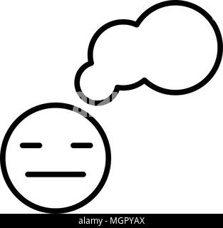 Ruhe Emoji Vektor Icon Zeichen Symbol Vektor Illustration für den ...