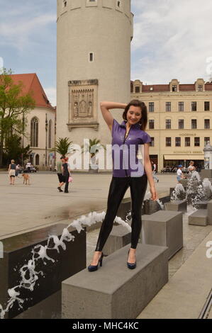 Ricci Tauscher in Görlitz Sänger saengerin Modell Stockfotografie - Alamy