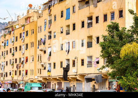 Architektur von Fes, die zweitgrößte Stadt Marokkos. Fez war die ...