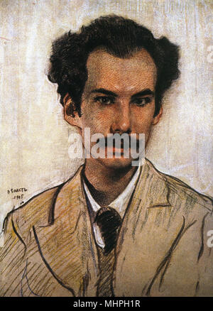 Leon Bakst - Portrait von Andrei Bely Stockfotografie - Alamy