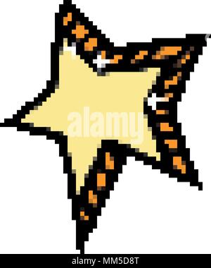 Kunst funkelnder Stern am Himmel Hintergrund Vector Illustration Stock ...