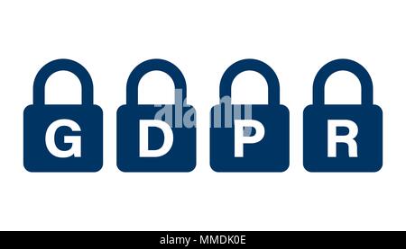 Datenschutz Symbol in zwei Farben. Premium Design von Internet Security ...