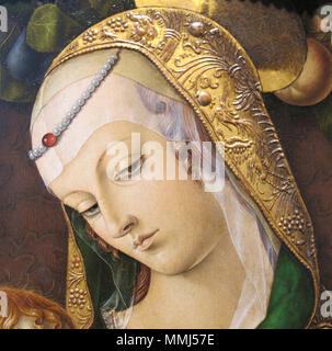 Madonna und Kind - von Carlo Crivelli, 1480 Stockfotografie - Alamy