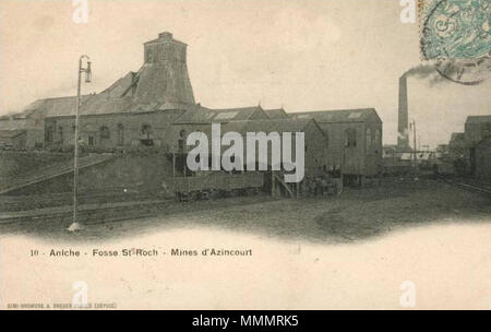 . Français: Fosse St Roch - Mines d'Azincourt Près d'Aniche. 14. April ...