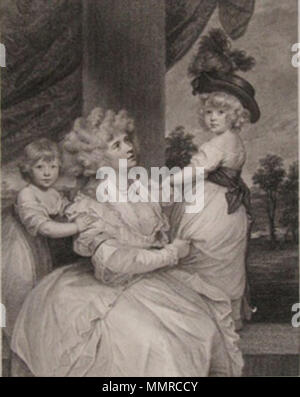 Jane, Gräfin von Harrington und Söhnen Stockfotografie - Alamy