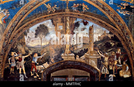 Das Martyrium des St. Sebastian Fresko Borgia Wohnungen, Halle der Heiligen Borgia Apartments ...