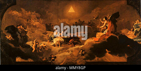 Francisco Goya, die Anbetung des Namens Gottes, Fresko, 1772 Stockfoto ...