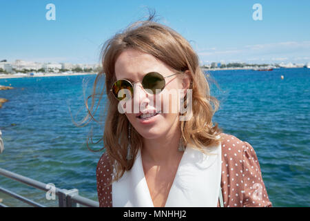 Cannes, Frankreich. Mai 16, 2018: Daniel Cohn-Bendit, Ingrid Apel ...