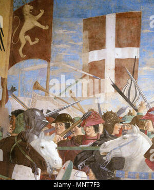8. Kampf zwischen Herakleios und Chosroes (Detail) zwischen 1452 und ...
