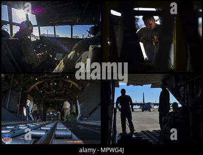 Das bodenpersonal mit dem 15 Special Operations Squadron in einem ...