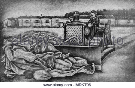 Dem zweiten Weltkrieg Belsen Holocaust Deutschland April 1945 ...