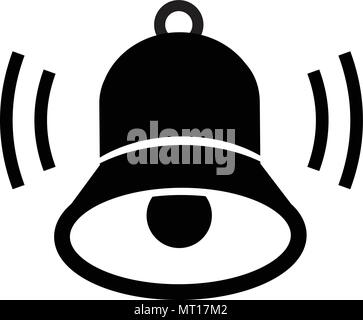 Klingel symbol Vektor-illustration isoliert Stock-Vektorgrafik - Alamy