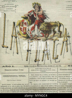 . Portada revista satírica La Flaca, Jahr I. 1869 (1869 - 1876 ...