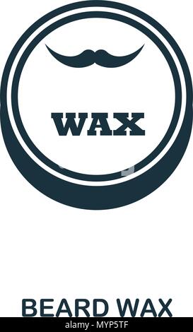 Bart Wachs Symbol. Flat Style Icon Design. UI. Abbildung: Bart wachs ...