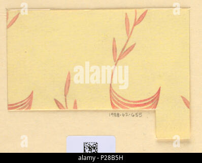 . Englisch: Zeichnung, Textil Design: Alaun, 1922. Englisch ...
