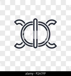 Ausdauer vektor Icon auf transparentem Hintergrund isoliert, Ausdauer ...