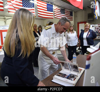 September 14 2016: Navy Commander Frank Weisser prepares to exit the ...