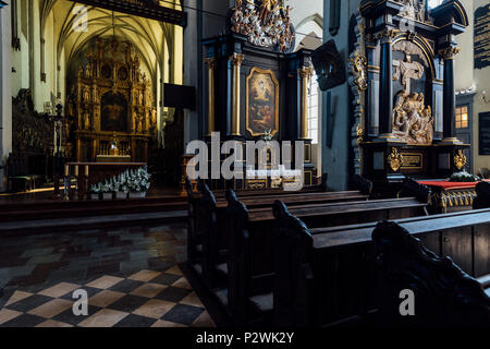 St.-Nikolaus-Kirche innen Danzig Polen Stockfoto, Bild: 124420900 - Alamy