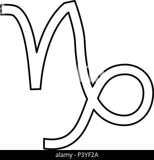 Astrologie, Horoskop Steinbock, Sternzeichen symbol Vektor-illustration ...