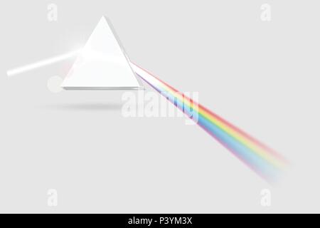 Prisma und Lichtstrahl Vektor Abbildung - Bild: 126127945 - Alamy
