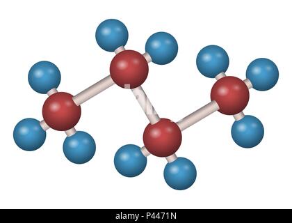 Molekülmodell von Butan Stockfoto, Bild: 52583963 - Alamy