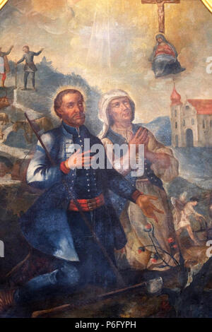 St. Isidore und Maria Torribia, der Altar von St. Isidore, dem Arbeiter ...