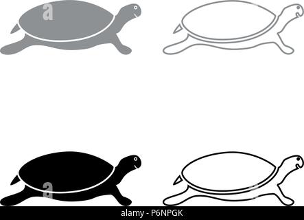 Schildkröte-Symbol. Umriss-Illustration der Schildkröte Vektor Icon für ...