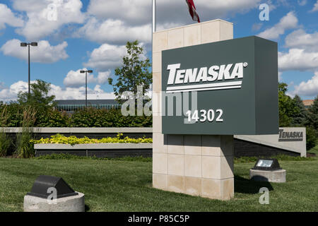 Ein logo Zeichen außerhalb des Hauptsitzes der Tenaska Energy, Inc ...