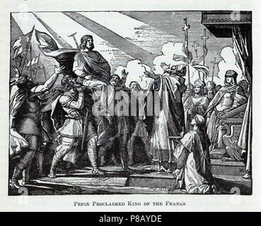 Pippin II., der Jüngere, König von Aquitanien, 823-C 864. Er trägt eine ...