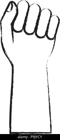 Hand, Faust das Symbol Stock-Vektorgrafik - Alamy