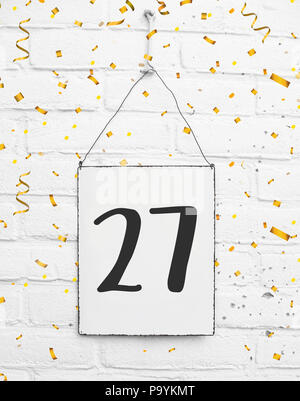Alles Gute zum Geburtstag 27 27 Jahre Spaß Feier Geburtstag Grußkarte ...