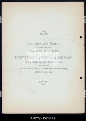 Abendessen auf PROFESSOR LOVERING ABSCHLUSS 50 JAHRE SERVICE (Besitz ...