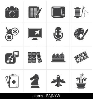 Hobby und Freizeit Symbole - Vektor Icon Set Stock-Vektorgrafik - Alamy
