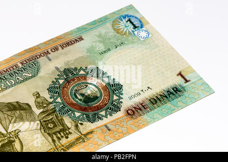 1 jordanische Dinar Bank Note. Jordanische Dinar ist die nationale ...