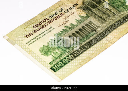 100000 Iranische Rials Bank Note. Rial ist die nationale Währung der ...