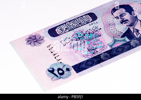 Der moderne Irak Währung einen Dinar Banknote. Die ersten Irak-Geld ...