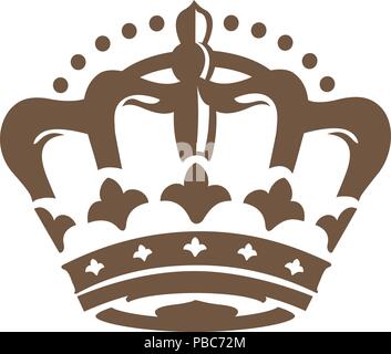 Piktogramm der Krone Stock-Vektorgrafik - Alamy