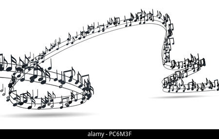 Musik Noten Notenschlüssel Violinschlüssel Noten unterzeichnen Signal ...