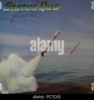 Status Quo Just supposin' Album Cover Stockfotografie - Alamy