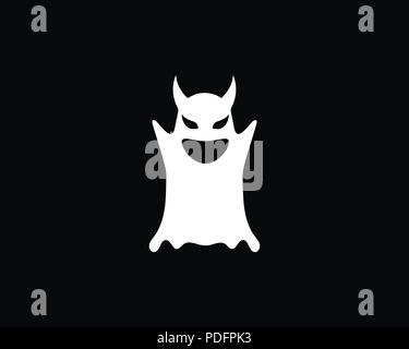 Gruselige Geister Design, Halloween Zeichen Icons Set Vector Icons für ...