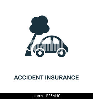 Unfallversicherung kreative Symbol. Einfaches element Abbildung ...