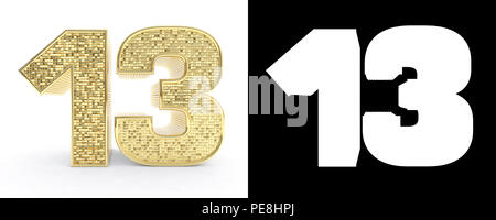 3D Nummer 13 gold Stockfoto, Bild: 95003061 - Alamy