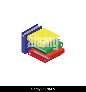 Helle Büro-Ordner-Symbol, Symbol cartoon Vektor Abbildung - Bild ...