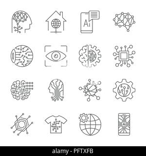 Digitalisierung-Icon-Vektor-Set für Themen wie agile Entwicklung, Dev ...